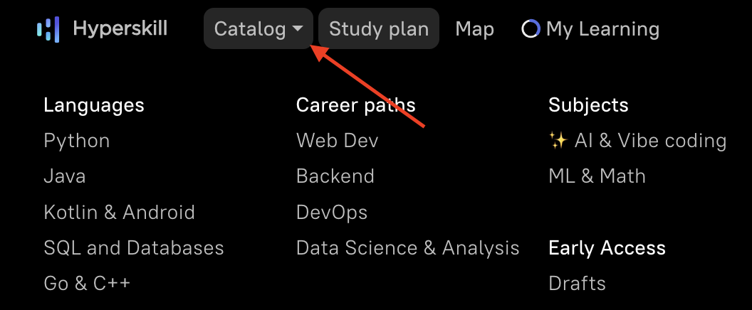 Can I choose a different course? – Hyperskill Help Center